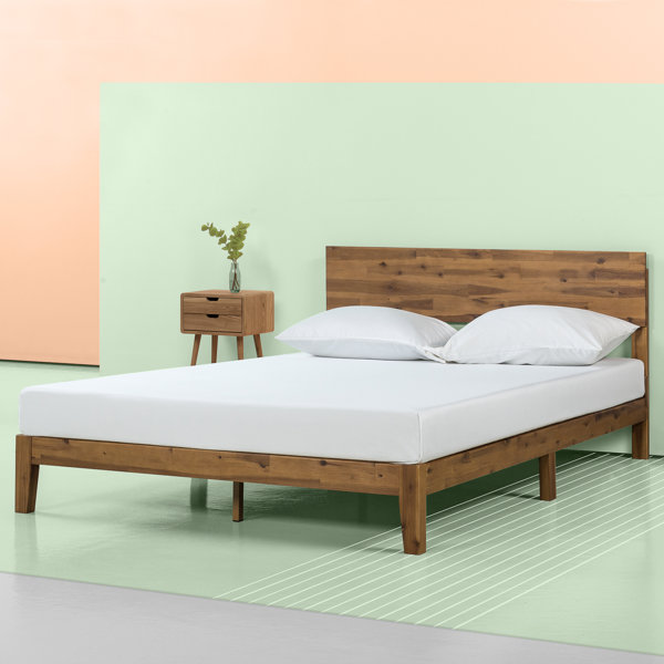 Short wood bed frame store